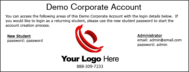 Sample Corporate Account Corporate Area